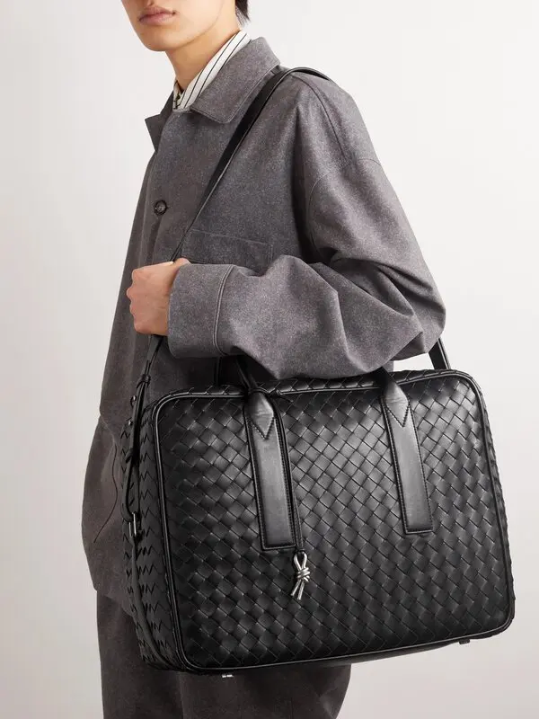Bottega Veneta Intrecciato Leather Briefcase