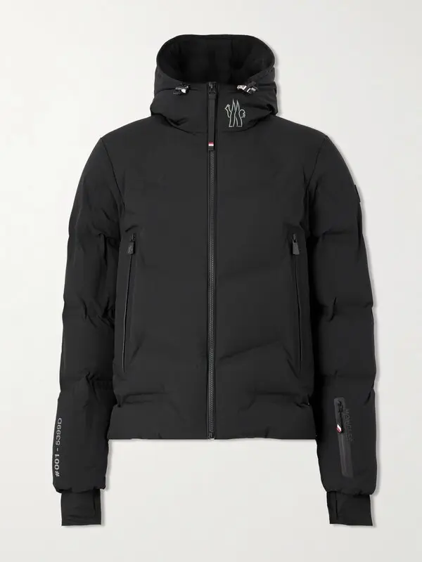 Moncler Arcesaz Logo-appliquéd Quilted Hooded Down Ski Jacket