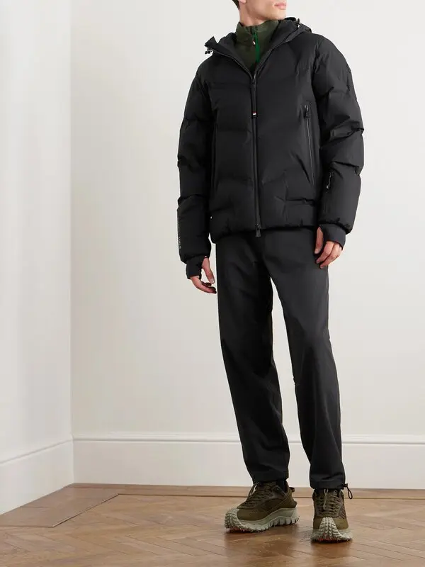 Moncler Arcesaz Logo-appliquéd Quilted Hooded Down Ski Jacket