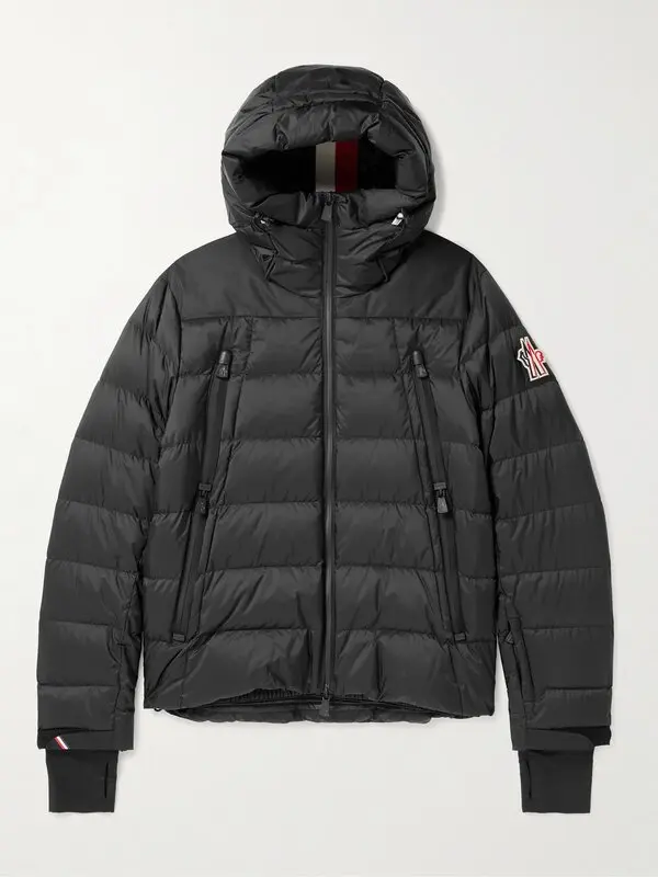 Moncler Camurac Logo-appliquéd Quilted Hooded Down Ski Jacket