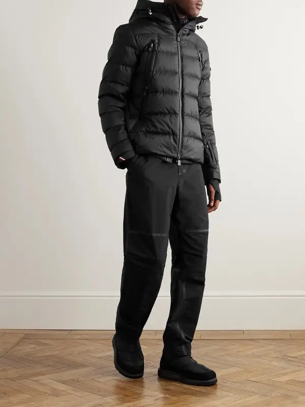 Moncler Camurac Logo-appliquéd Quilted Hooded Down Ski Jacket