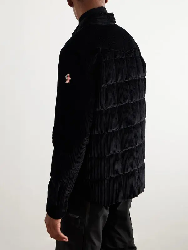 Moncler Padded Cotton-blend Corduroy Down Jacket