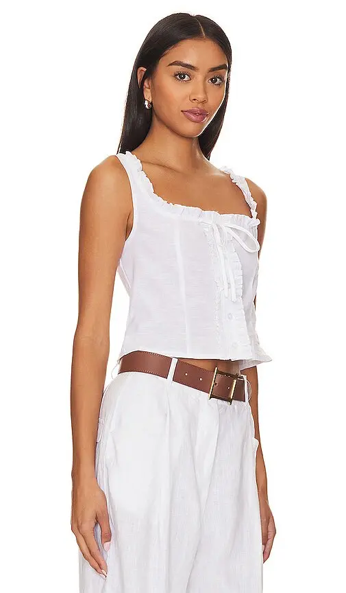 SNDYS. Cottage Top With Front Tie Detail