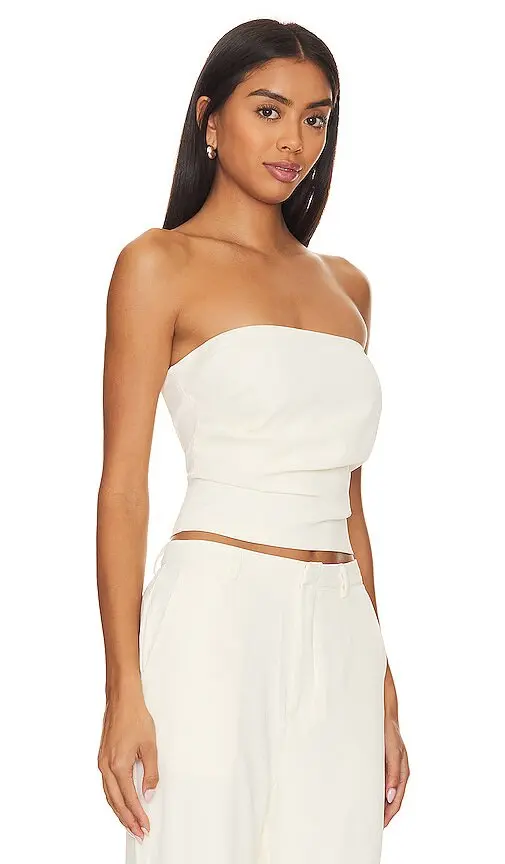 SNDYS. Roma Ruched Sateen Top