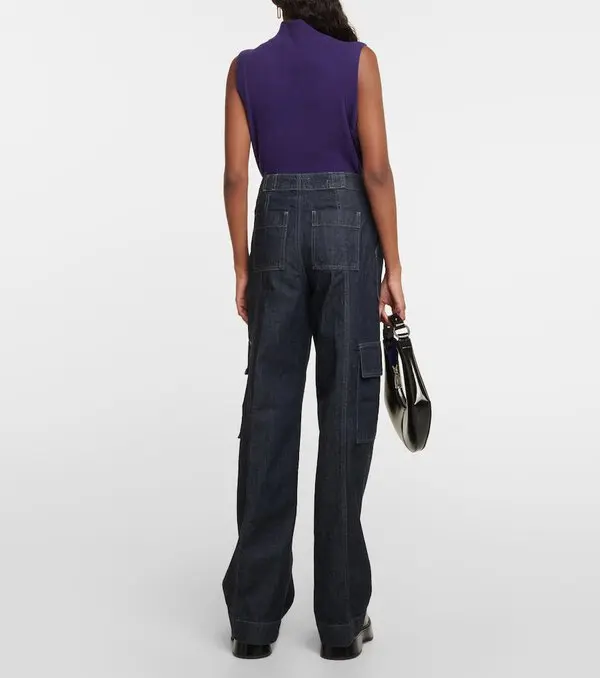 Ag X Emrata Amia High-rise Cargo Jeans