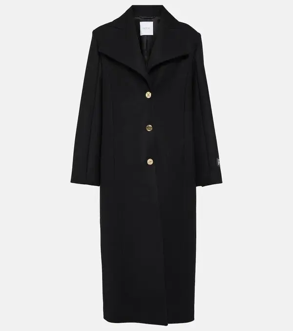 Patou Wool-blend Buttoned Coat