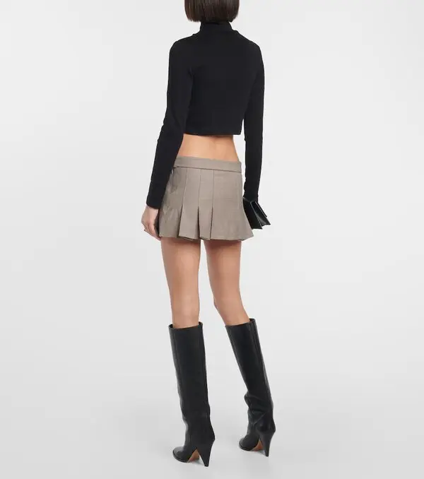 Ag X Emrata Kathryn Cropped Turtleneck Top
