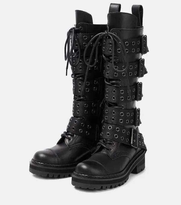 Junya Watanabe Embellished Leather Boots