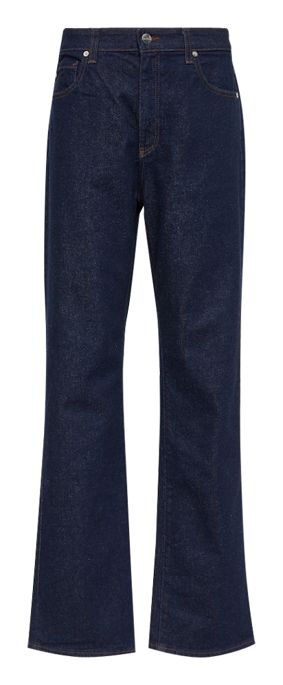 Ag X Emrata Alexxis Straight Leg Jeans - Blue
