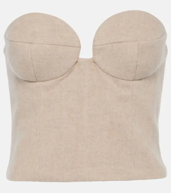 Magda Butrym Cashmere Bustier