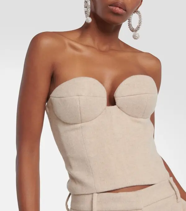 Magda Butrym Cashmere Bustier