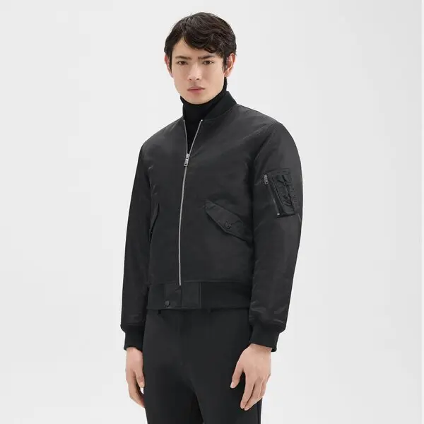 Theory Bomber Puffer Jacket - Black