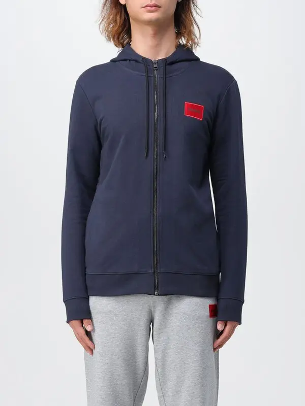 Hugo Full Zip Sweatshirt - Blue