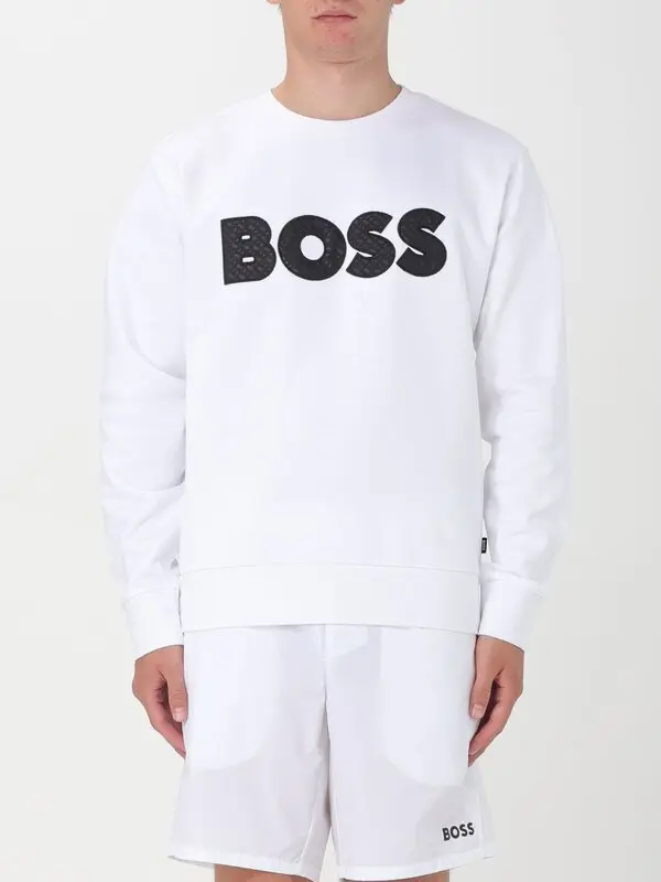 BOSS Sweatshirt With Monogrammed Logo Detailing