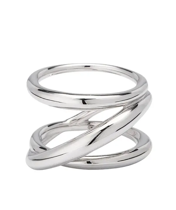 Charlotte Chesnais Sterling Triplet Ring - Silver