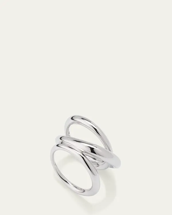 Charlotte Chesnais Sterling Triplet Ring - Silver