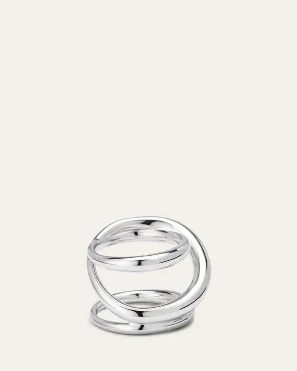 Charlotte Chesnais Sterling Triplet Ring - Silver