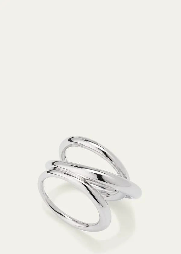 Charlotte Chesnais Sterling Triplet Ring - Silver