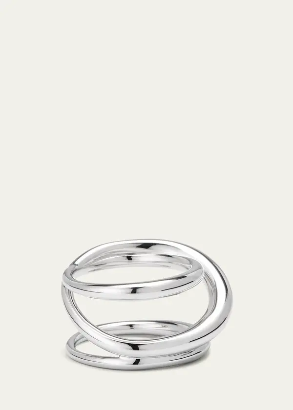 Charlotte Chesnais Sterling Triplet Ring - Silver
