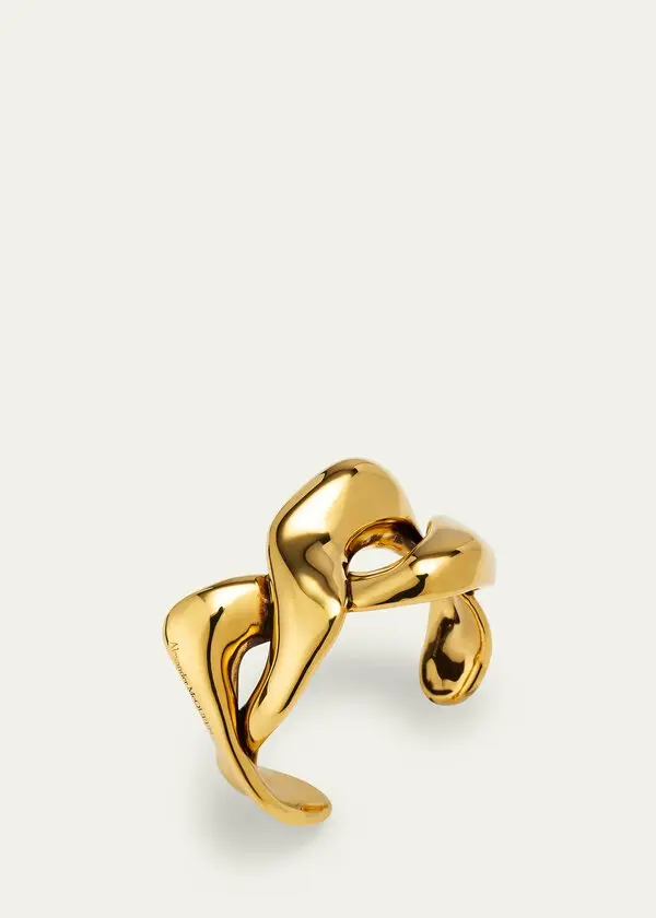 Alexander McQueen Twisted Cuff Bracelet