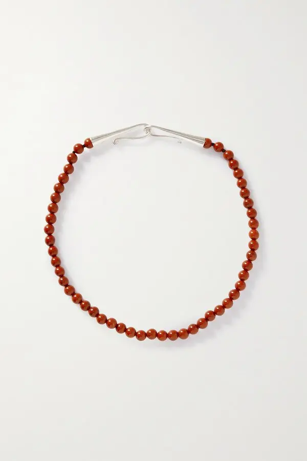 SOPHIE BUHAI Net Sustain Grecian Silver Jasper Necklace