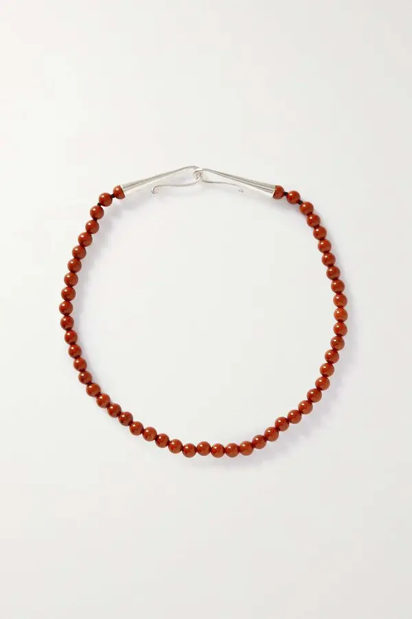 SOPHIE BUHAI Net Sustain Grecian Silver Jasper Necklace