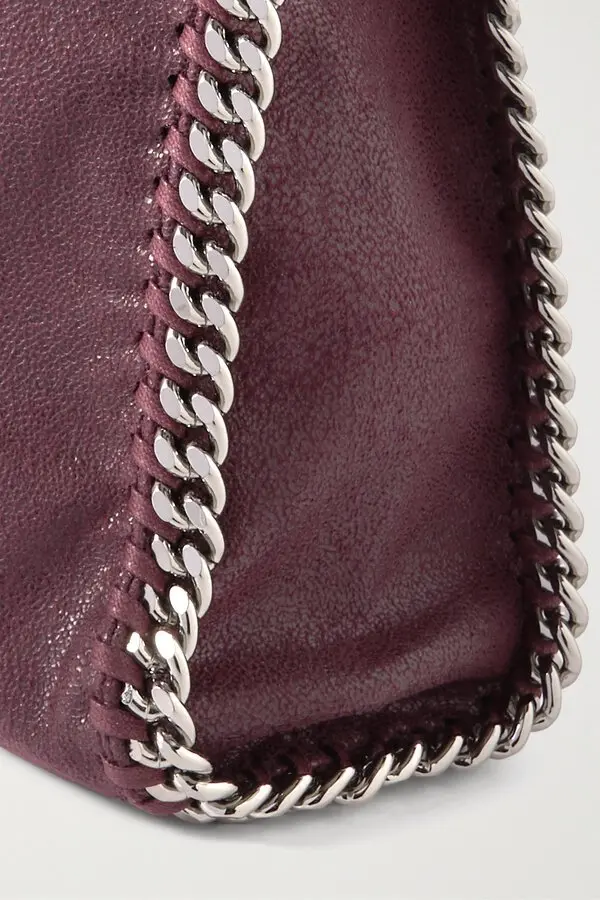 Stella McCartney Net Sustain The Falabella Small Vegetarian Brushed-leather Shoulder Bag