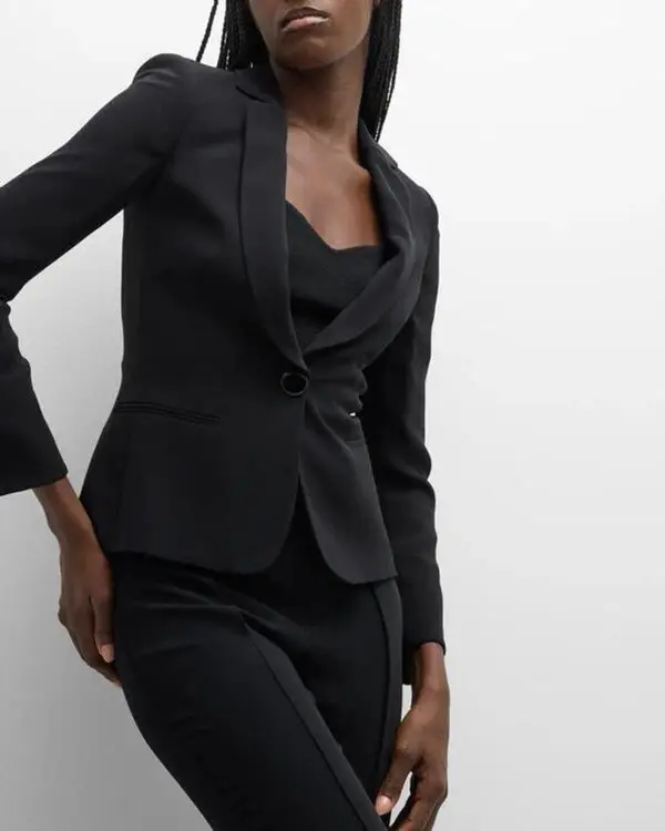 Giorgio Armani Cady Tailored Blazer