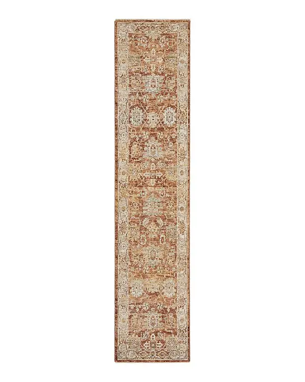 NOURISON HOME Sahar Shr02 Runner Area Rug, 2'3 X 10'2 - Red/rust