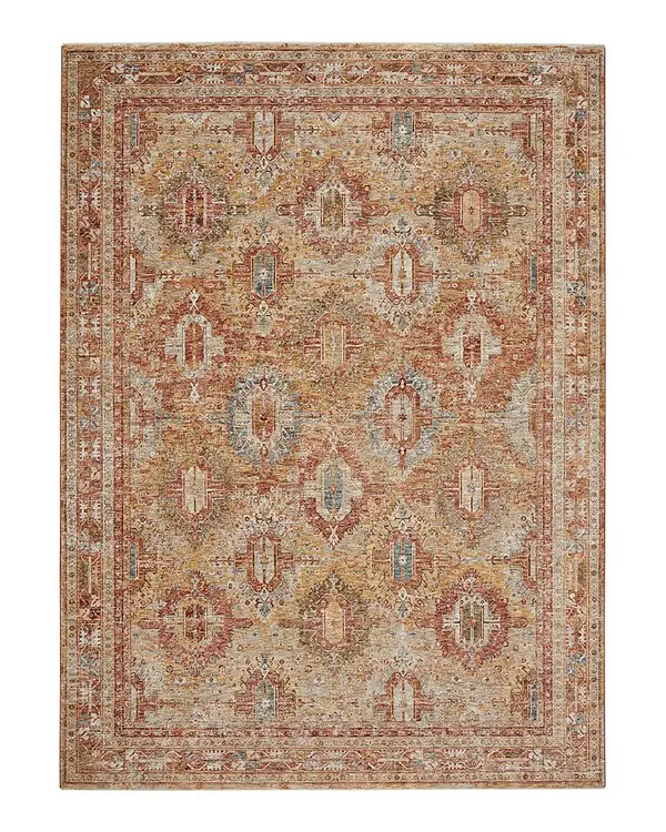 NOURISON HOME Sahar Shr01 Area Rug, 5'3 X 7'8 - Rust/red