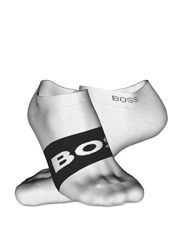 BOSS Logo Socks Pack Of 2 - White