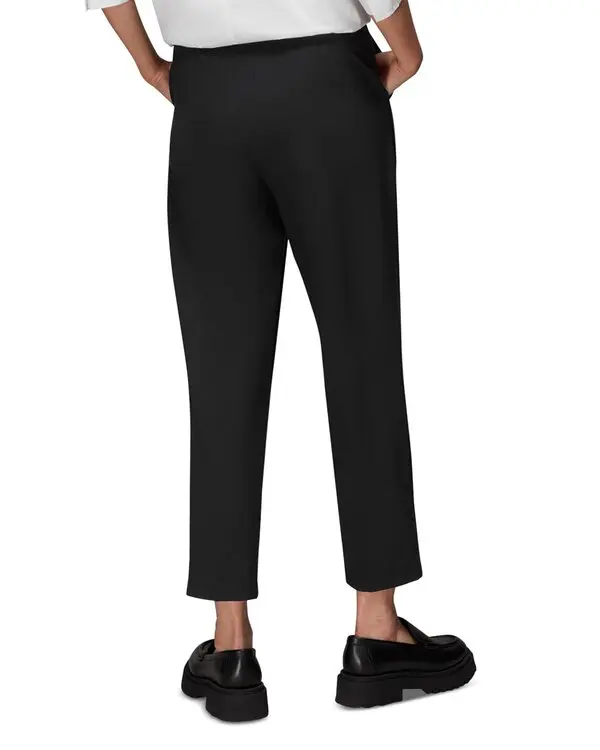 Whistles Lila Slim Fit Stretch Trousers - Black