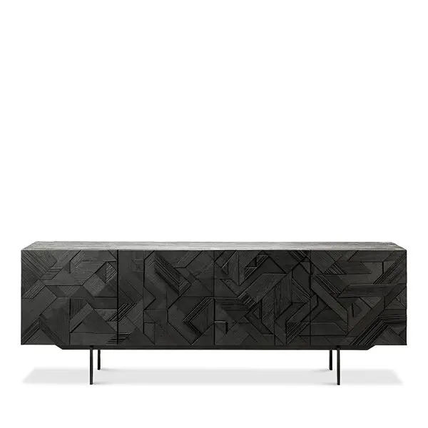 ETHNICRAFT Graphic Sideboard - Black Teak