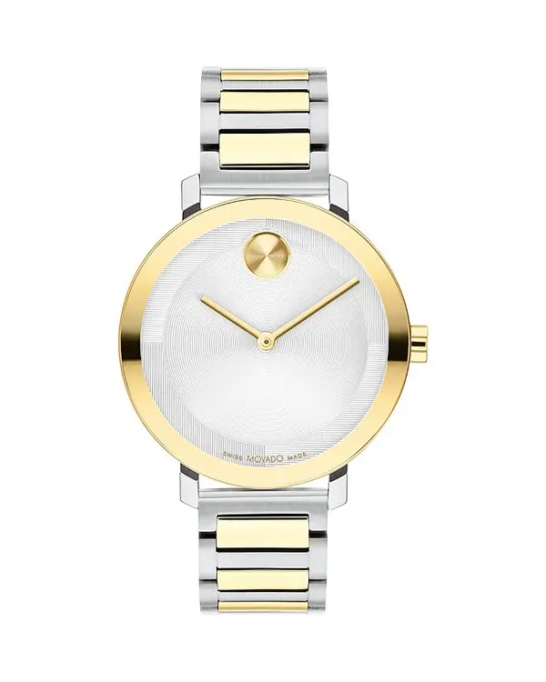 Movado Bold Evolution 2.0 Two Tone Watch, 34mm - Silver/two-tone