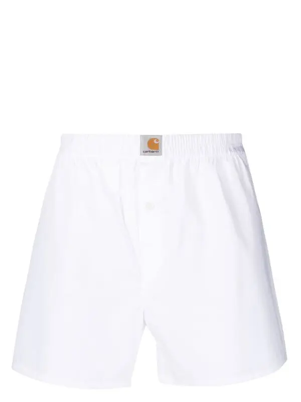 Carhartt Work In Progress Logo-waistband Cotton Boxers - White