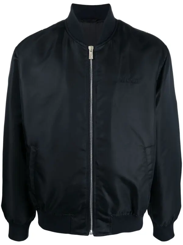 Versace Graphic-print Bomber Jacket - Blue