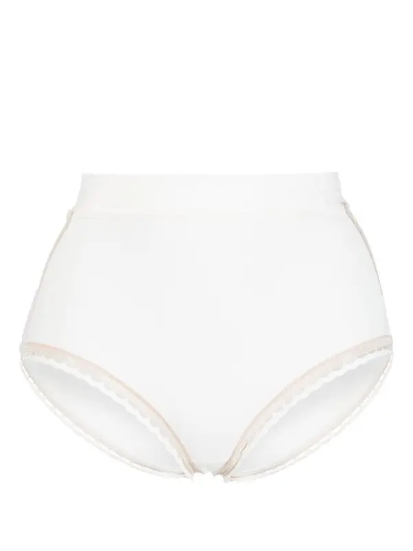 ERES Tempo High-waist Lace-trim Briefs - White