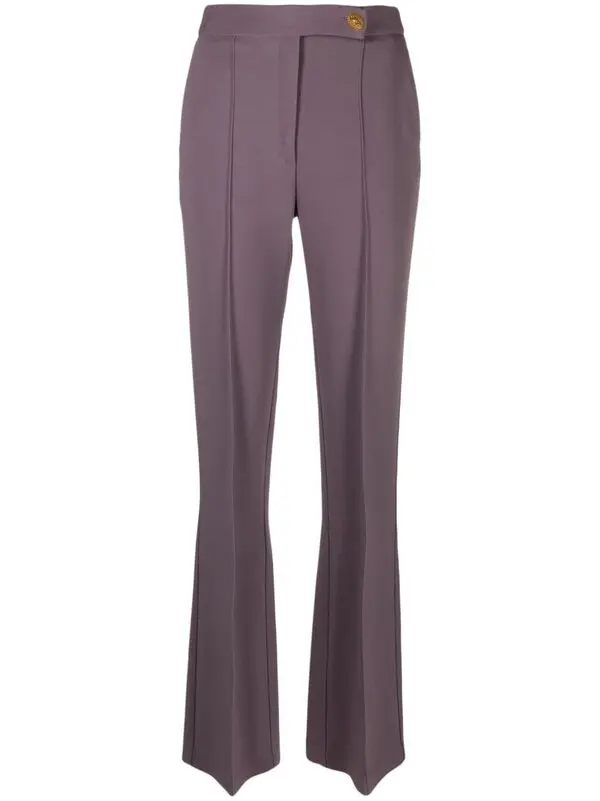 Elisabetta Franchi Seam-detailored Trousers - Purple