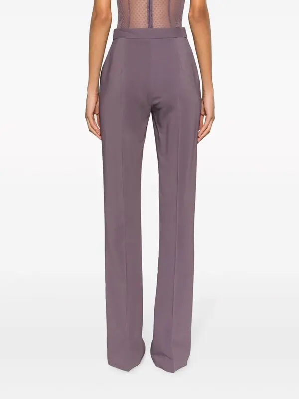 Elisabetta Franchi Seam-detailored Trousers - Purple