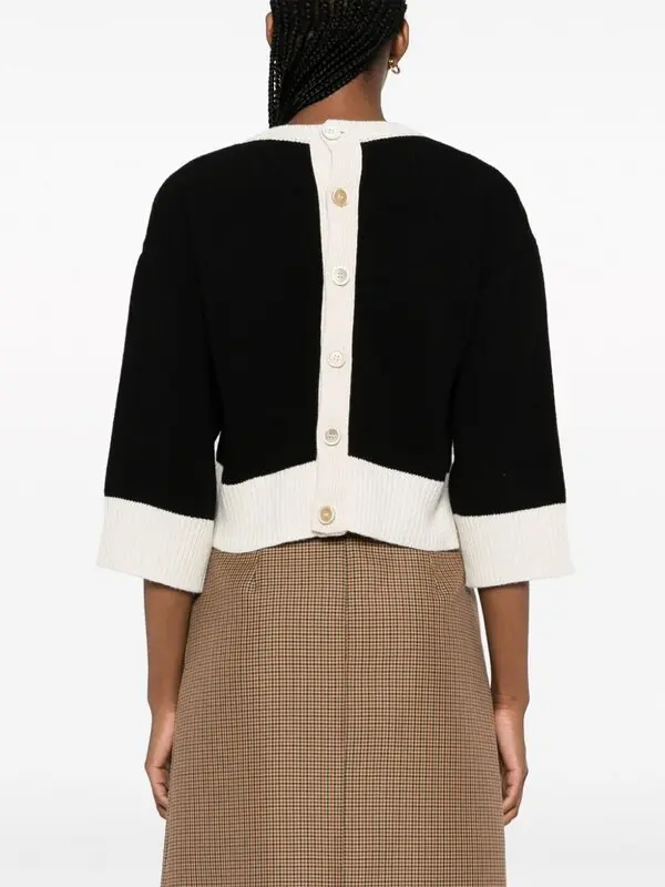 Marni Logo-intarsia Cropped Jumper