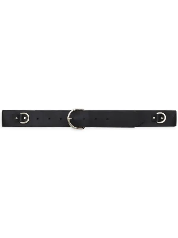 ANINE BING Sheena Leather Belt - Black