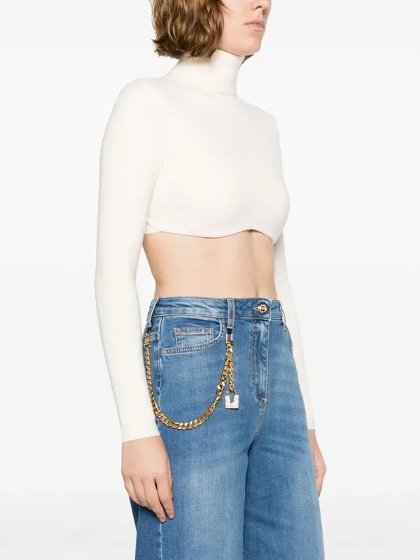 Elisabetta Franchi Roll Neck Knit Top