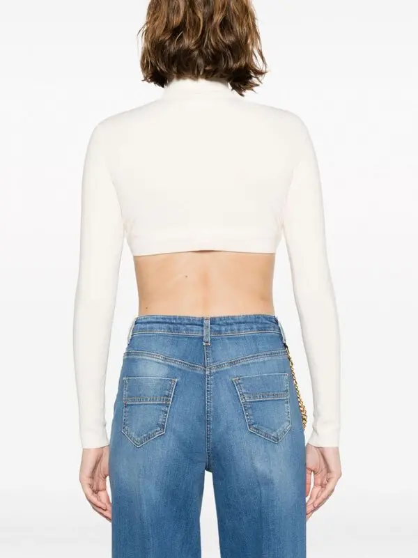 Elisabetta Franchi Roll Neck Knit Top