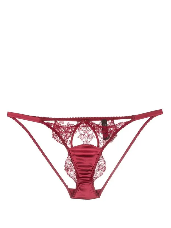 FLEUR OF ENGLAND Gisele Ouvert Briefs - Red