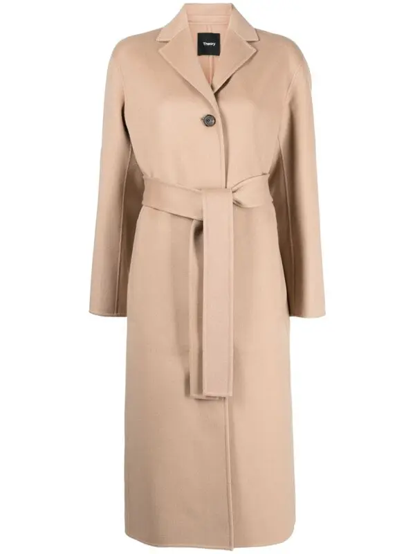 Theory Wool-cashmere Belted Coat