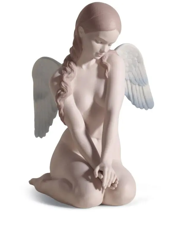 LLADRO Beautiful Angel Porcelain Figurine - Pink