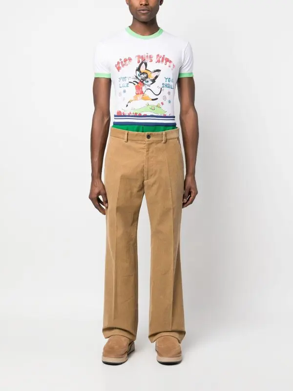 Dsquared2 Double-waistband Corduroy Trousers
