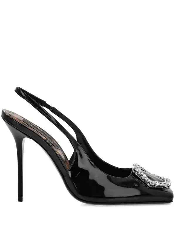 Philipp Plein Buckle-detail Leather Pumps
