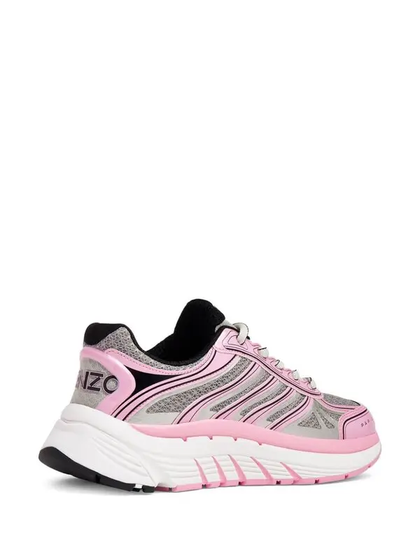 Kenzo Pace Logo-patch Sneakers - Grey