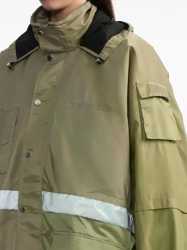 Rokh Multi-pocket Hooded Parka Coat